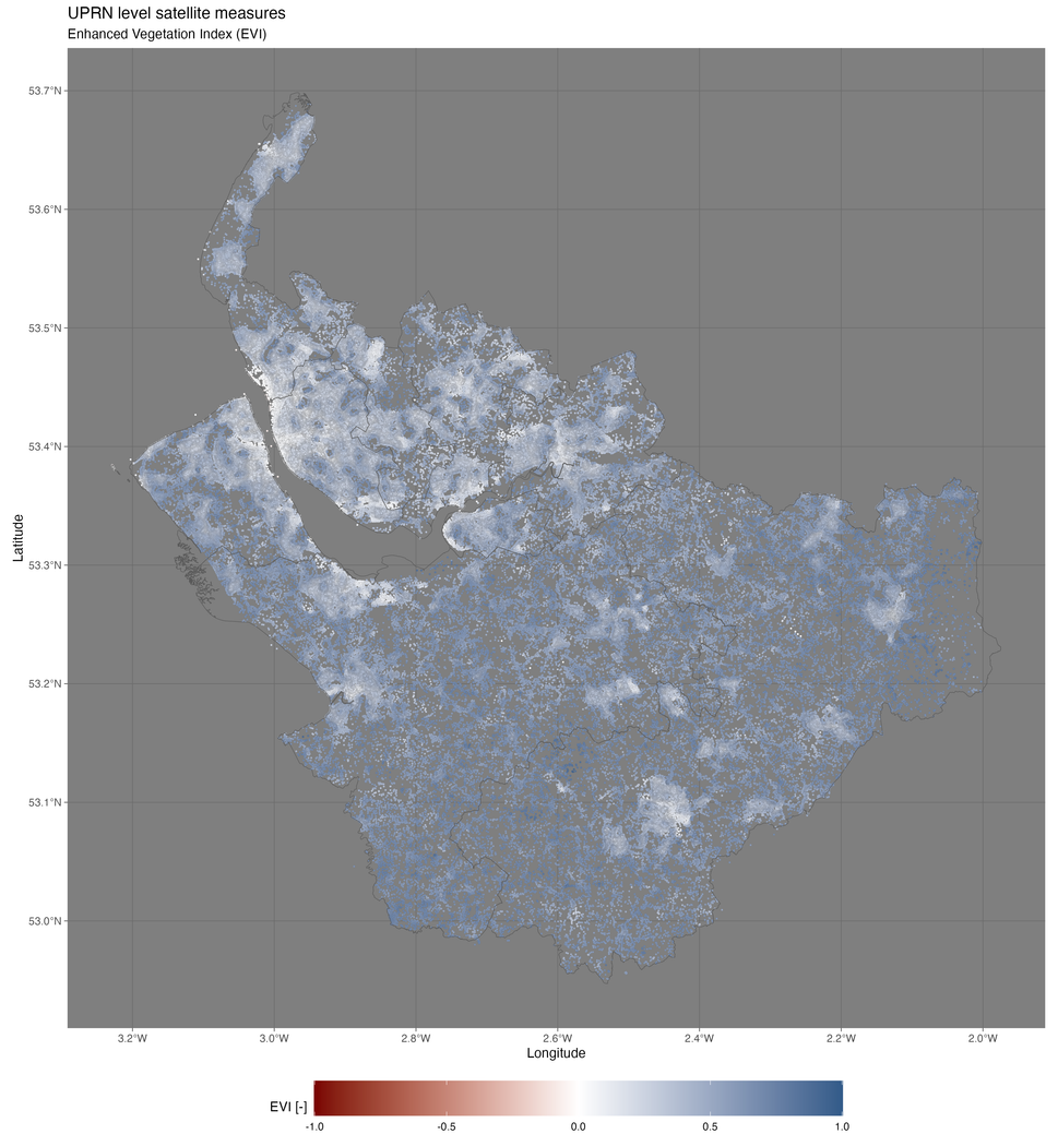 Unique Property Reference Number (UPRN) indicator: Satellite measures ...